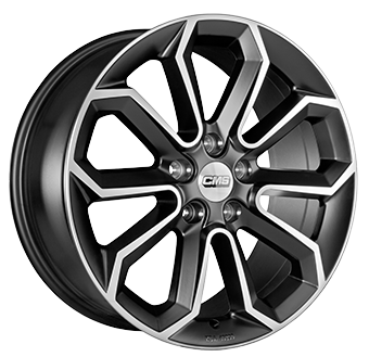 FELGI CMS C20 5x108 8x18 ET47 Matt Black Polished - sklep Sportwheels.pl