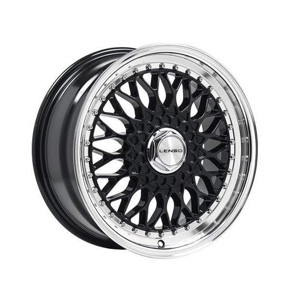 FELGI LENSO BSX 4x100 7x15 ET20 Black Mirror Dish | sklep Sportwheels.pl