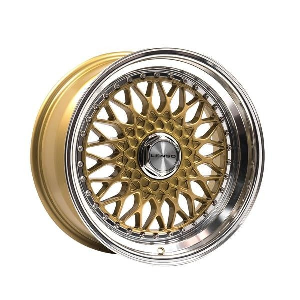 FELGI LENSO BSX 5x114.3 7x15 ET30 Gold Mirror Dish - sklep Sportwheels.pl