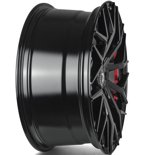 FELGI SEVENTY9 SV-C 5x114.3 8x18 ET40 Black Glossy Red Inner Lip - sklep Sportwheels.pl